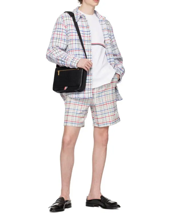 Thom Browne Gingham Check Tweed Shorts