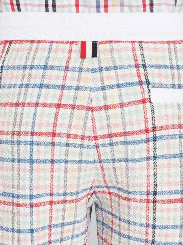 Thom Browne Gingham Check Tweed Shorts