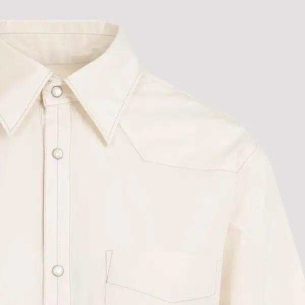 LEMAIRE Western Cotton Shirt - Cream