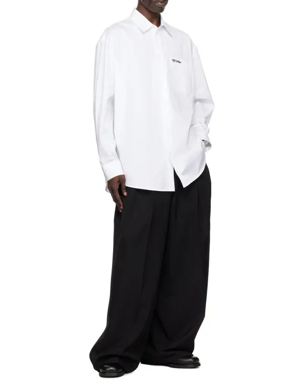 Off-White Dart Detailed Wide-leg Trousers