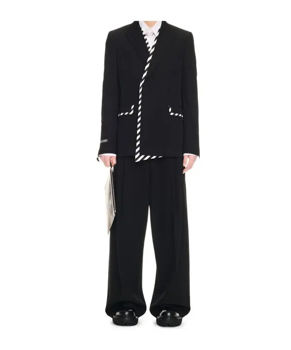 Off-White Dart Detailed Wide-leg Trousers