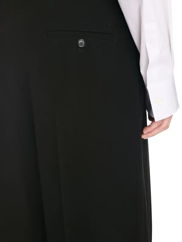 Off-White Dart Detailed Wide-leg Trousers