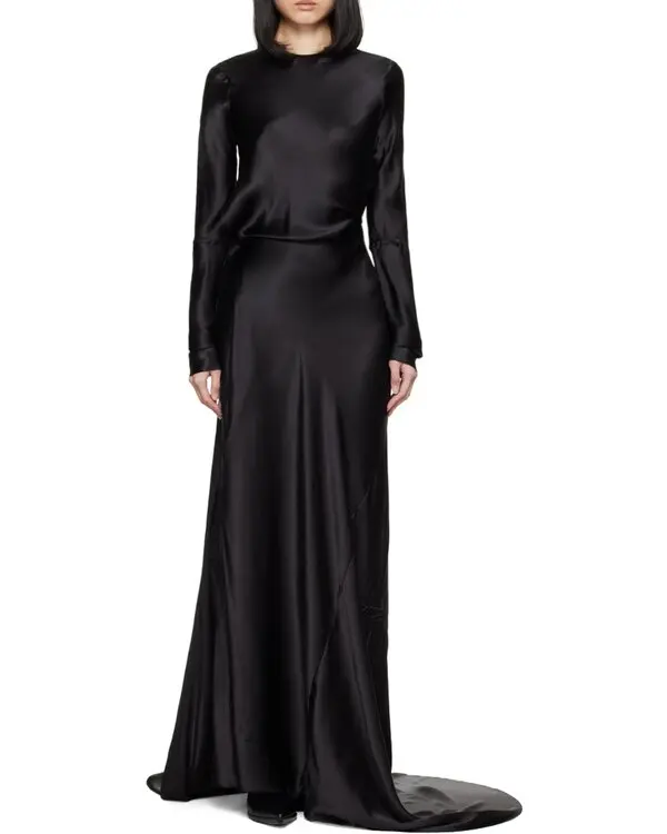 ANN DEMEULEMEESTER Long-sleeved Wrap Dress