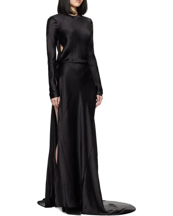 ANN DEMEULEMEESTER Long-sleeved Wrap Dress