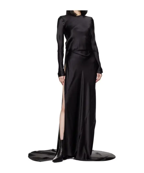 ANN DEMEULEMEESTER Long-sleeved Wrap Dress