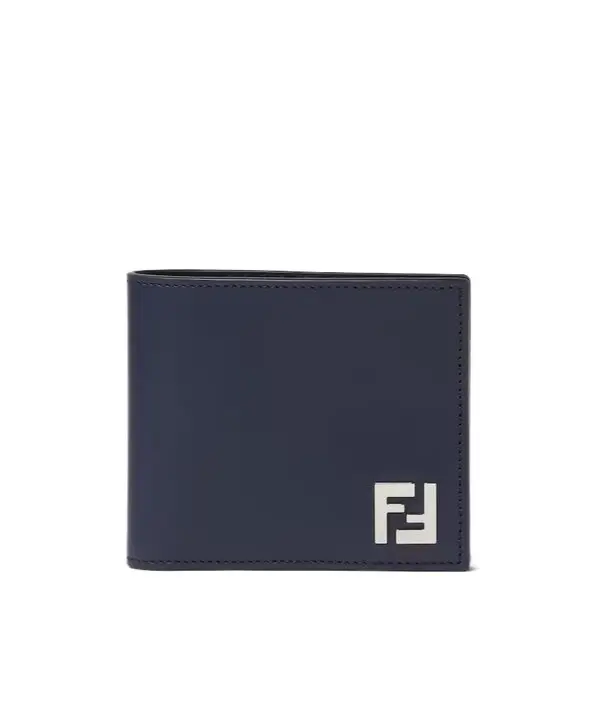 Fendi Squared Ff Bi-fold Wallet - Blue