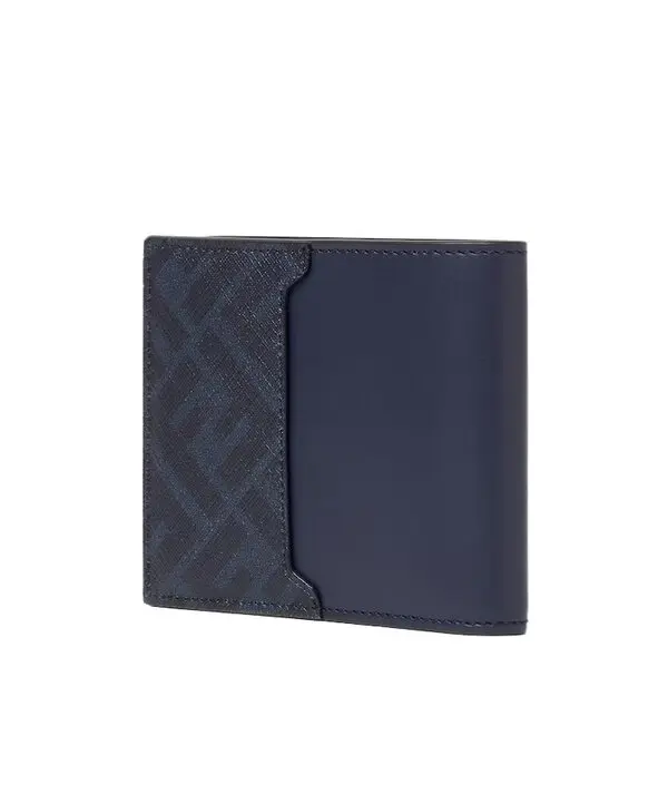 Fendi Squared Ff Bi-fold Wallet - Blue