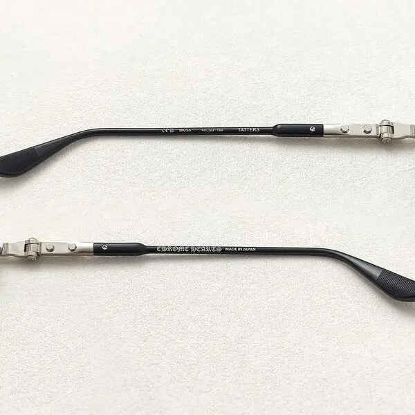 Chrome Hearts Full Frame Eyeglasses With Engraved Logo Detail - Black