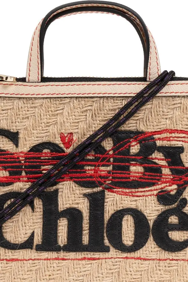 See By Chloé Small Embroidered Logo Shoulder Bag