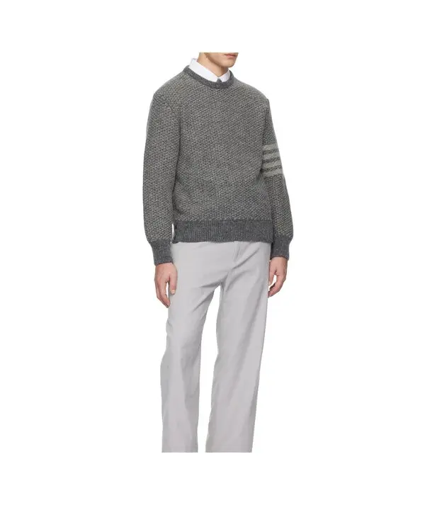 Thom Browne 4-bar Textured Knit Sweater
