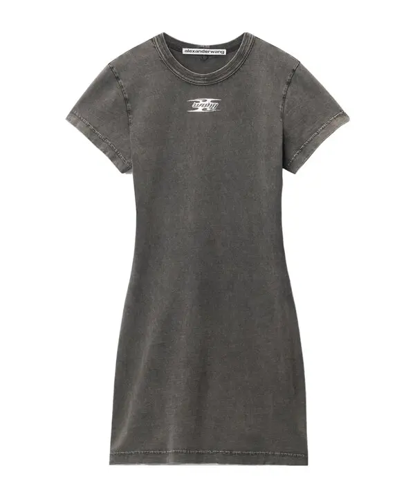 Alexander Wang Logo Detailed T-shirt Dress