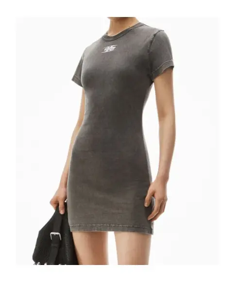 Alexander Wang Logo Detailed T-shirt Dress
