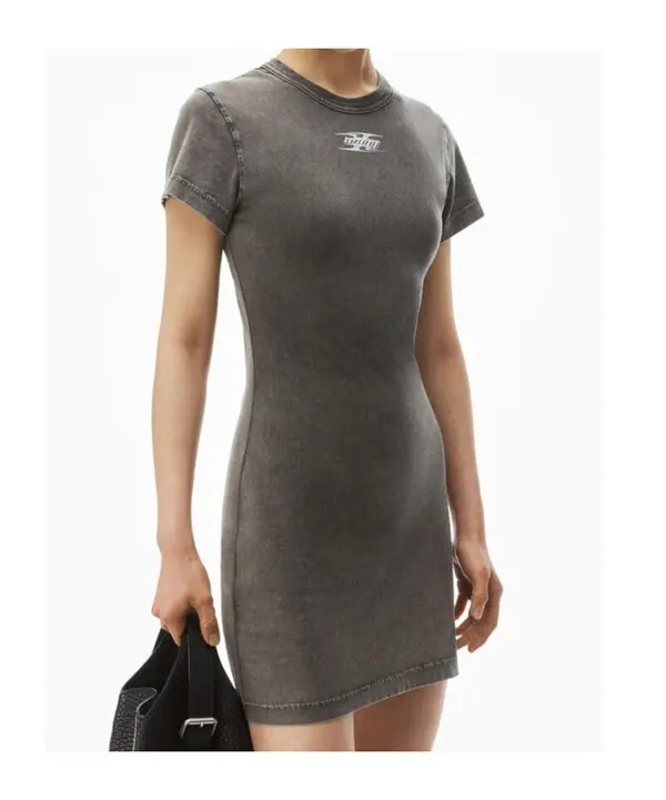 Alexander Wang Logo Detailed T-shirt Dress