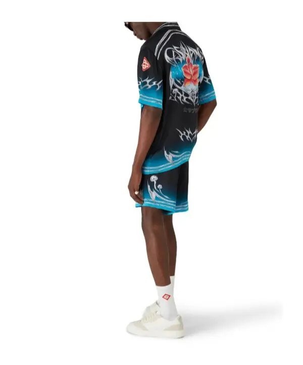Casablanca Mushroom-print Shorts - Black