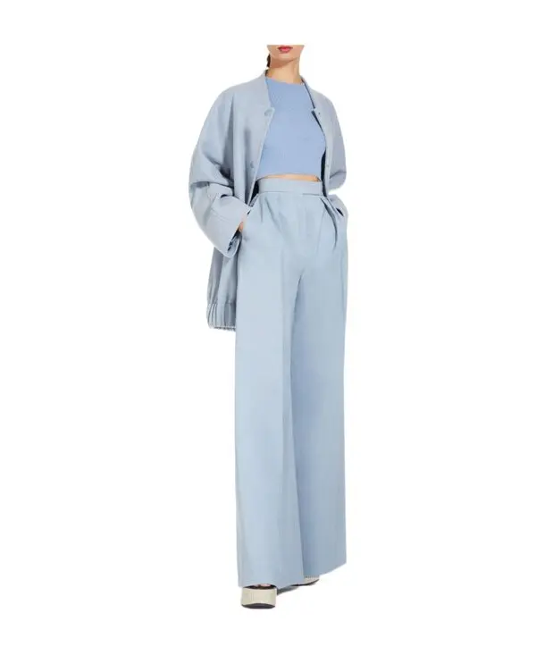 Max Mara Pleated Wide-leg Trousers