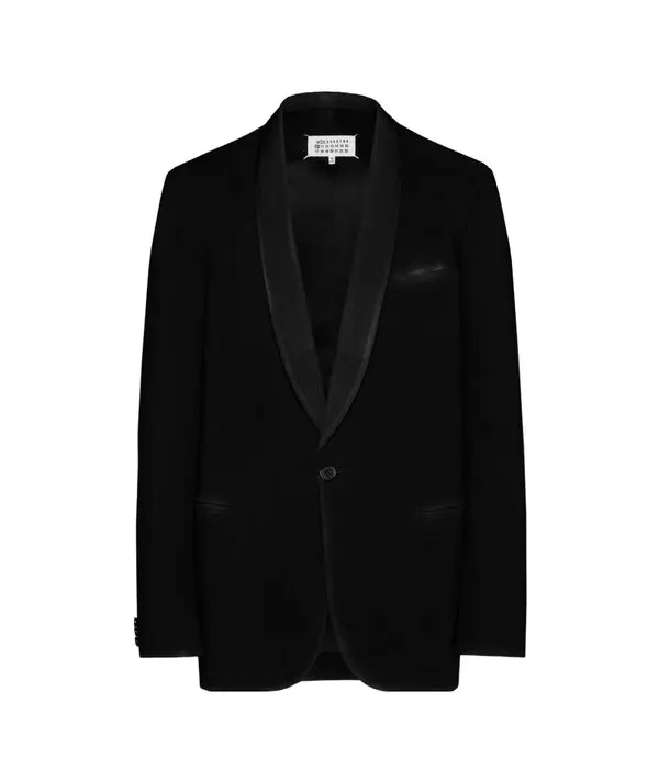 MAISON MARGIELA Gabardine Shawl Lapel Blazer