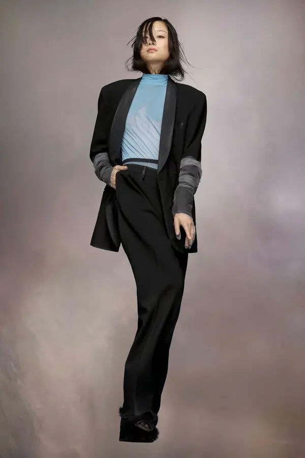 MAISON MARGIELA Gabardine Shawl Lapel Blazer