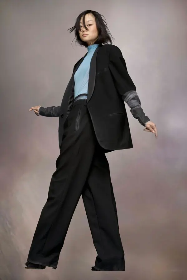 MAISON MARGIELA Gabardine Shawl Lapel Blazer