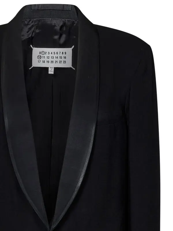 MAISON MARGIELA Gabardine Shawl Lapel Blazer