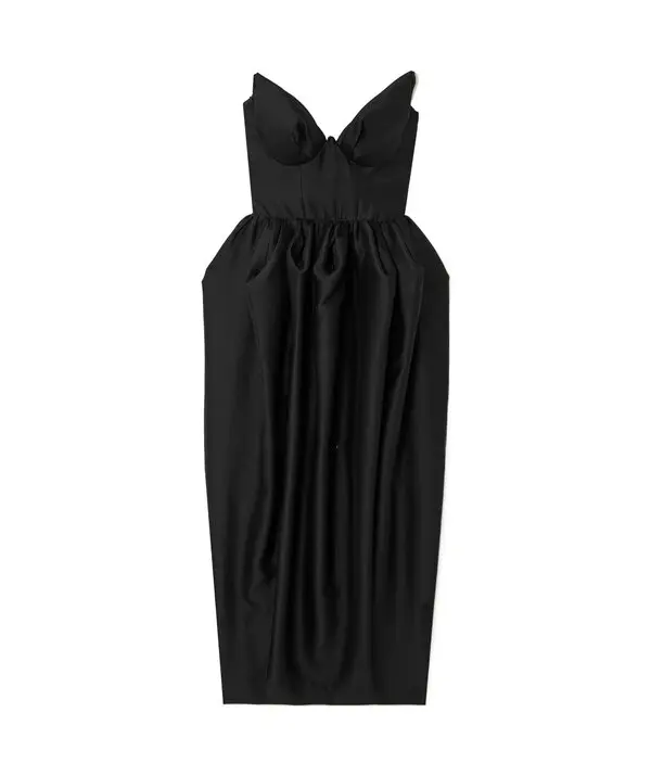 Zimmermann Strapless Wrinkled Detail Sleeveless Dress