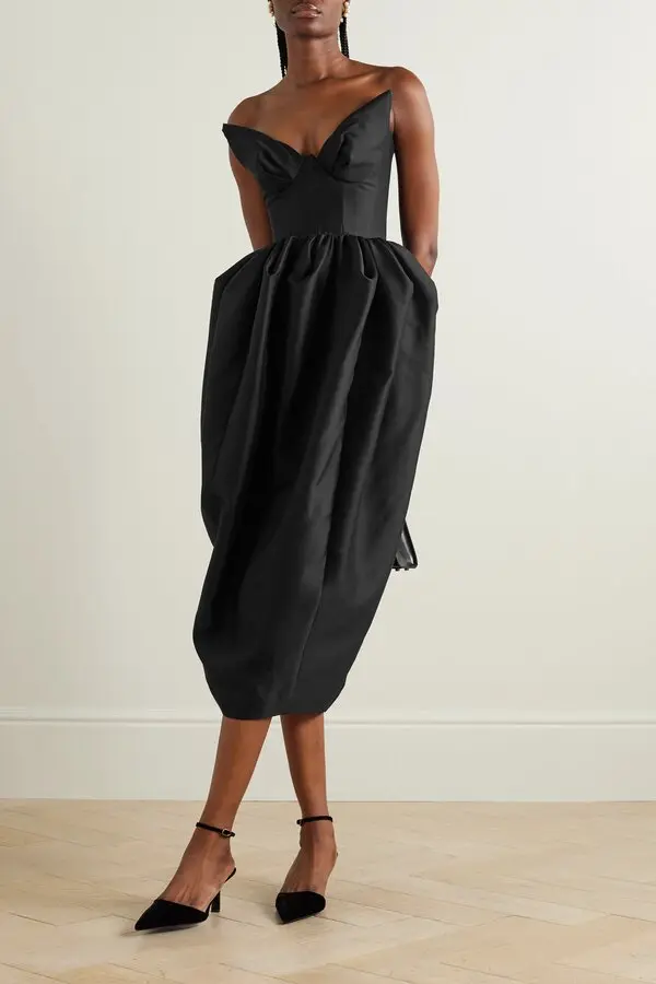 Zimmermann Strapless Wrinkled Detail Sleeveless Dress