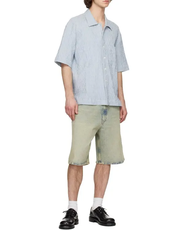 SUNFLOWER Adam Striped Short-sleeve Shirt - Gray