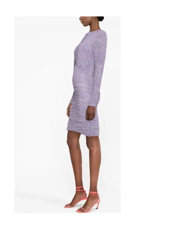 Isabel Marant Étoile Gathered Detail Mini Dress - Purple