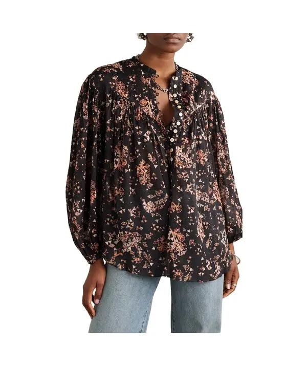 Isabel Marant Étoile Kiledia Printed Pleated Blouse