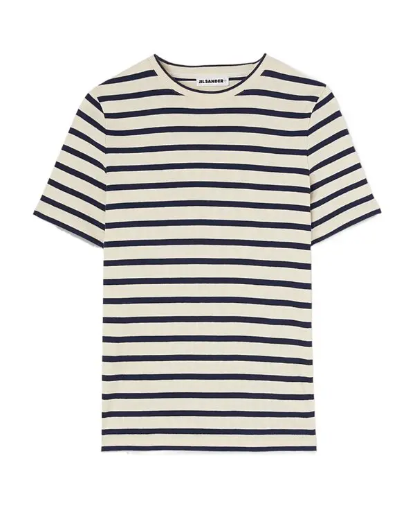 JIL SANDER Striped Crewneck T-shirt
