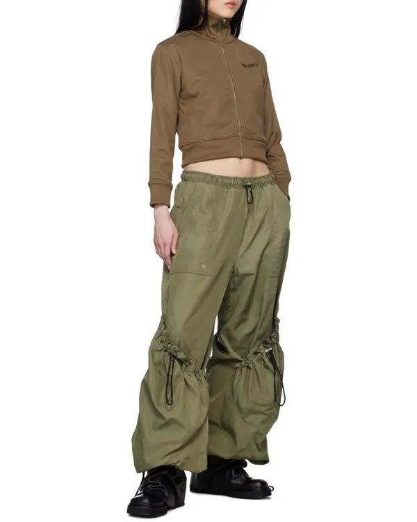 Attico Oversized Long Pants - Green