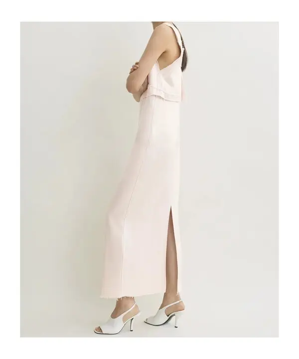 TOTEME V-neck Slip Dress With Slit Detail