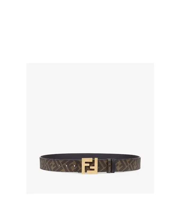 Fendi Reversible Ff Squared Belt - Brown