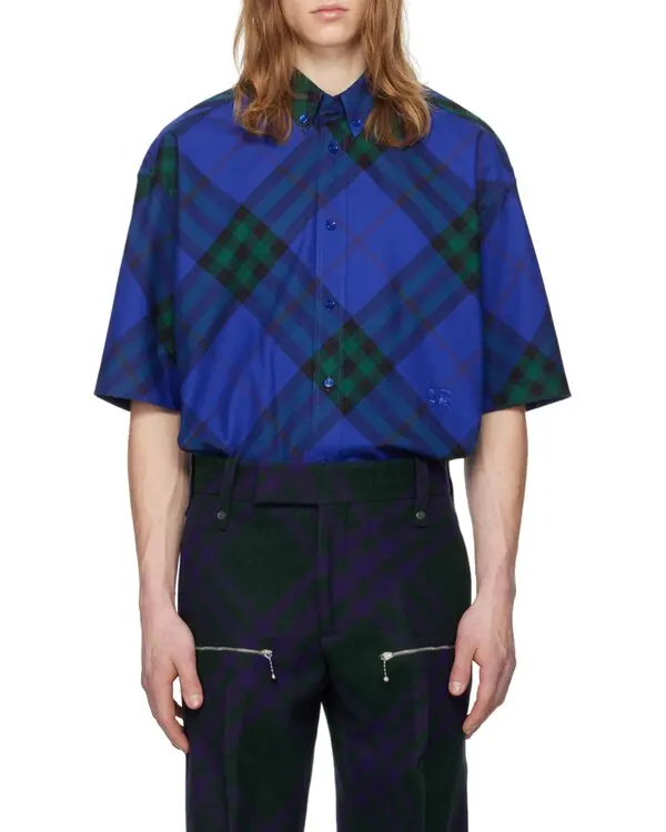 Burberry Checkered Short-sleeved Shirt