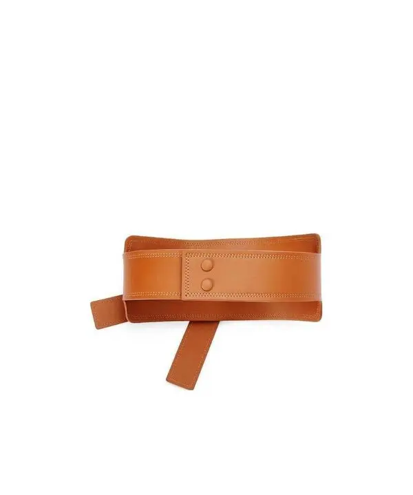 Loewe Gate Belt In Calfskin - Brown