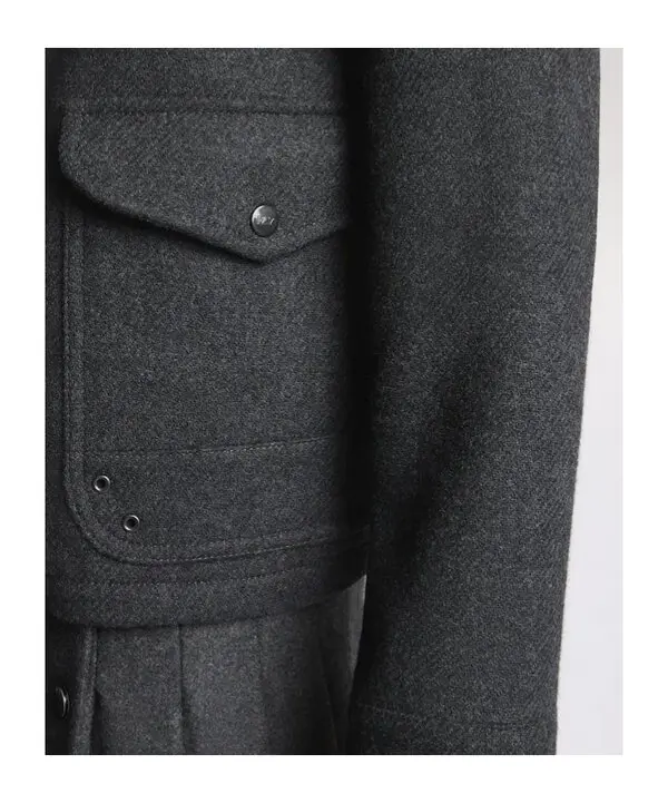 FAY Ribbed Collar Toggle Jacket