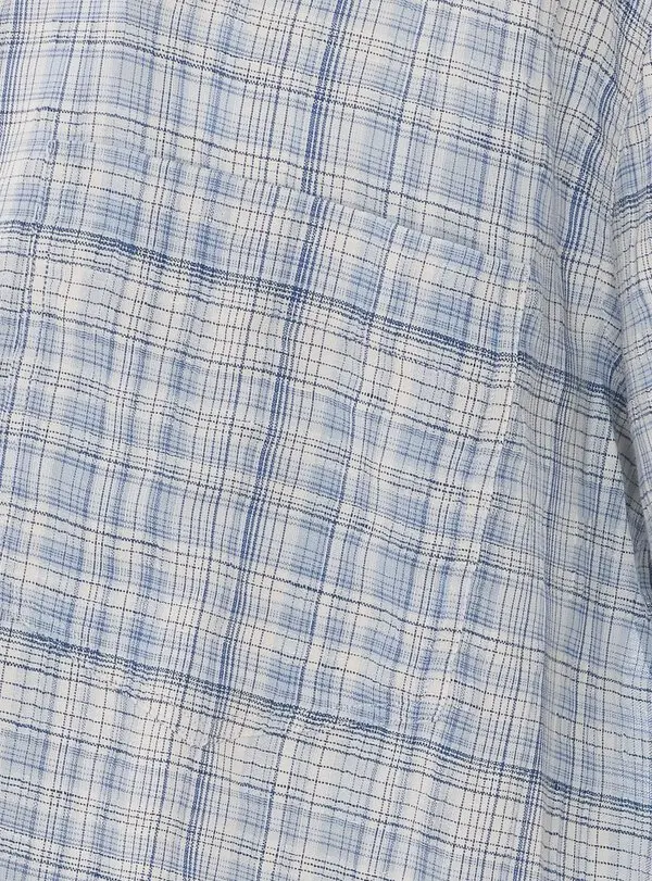SUNFLOWER Adam Checked Short-sleeve Shirt - Gray