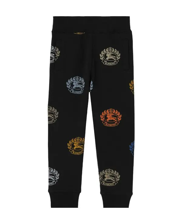 Burberry Equestrian Knight-print Track Pants - Black