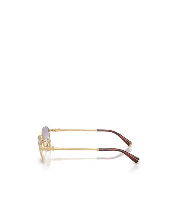 Miu Miu Rectangle Frame Sunglasses - White