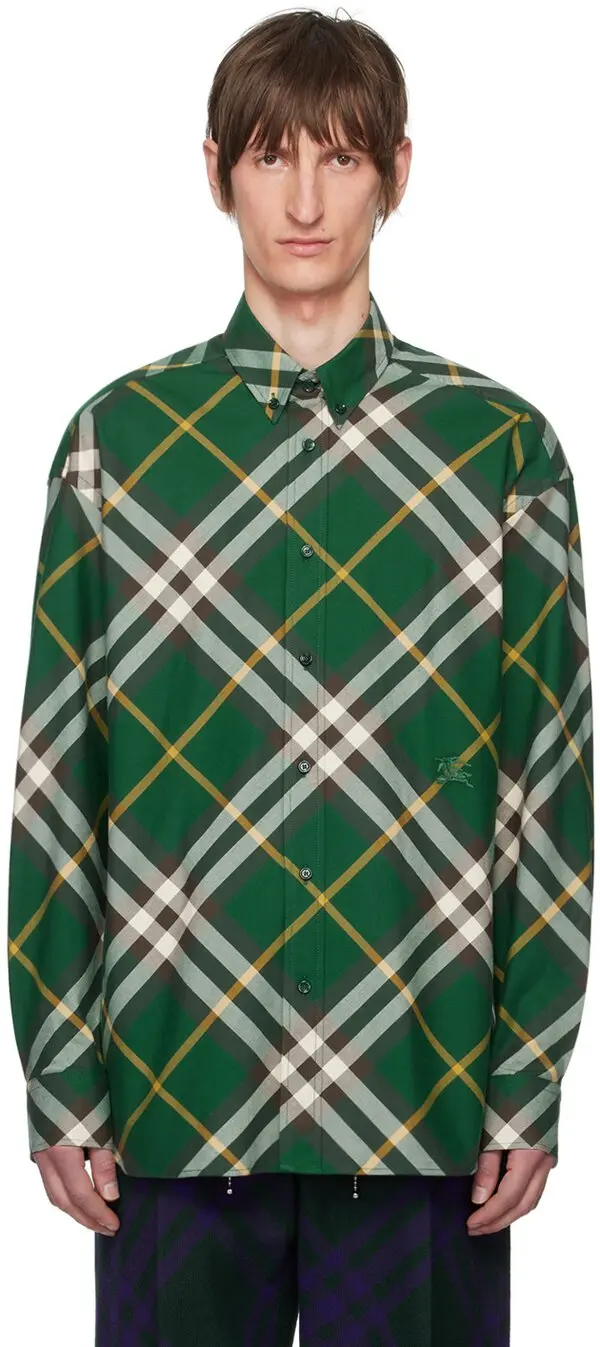 Burberry Checked Buttoned Shirt
