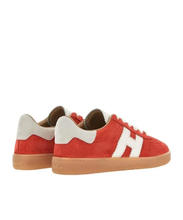 Hogan Paneled Lace-up Low-top Sneakers - Red
