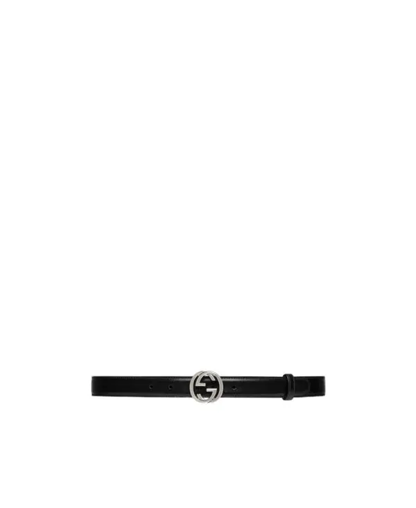 Gucci Gg Interlocking Belt - Black