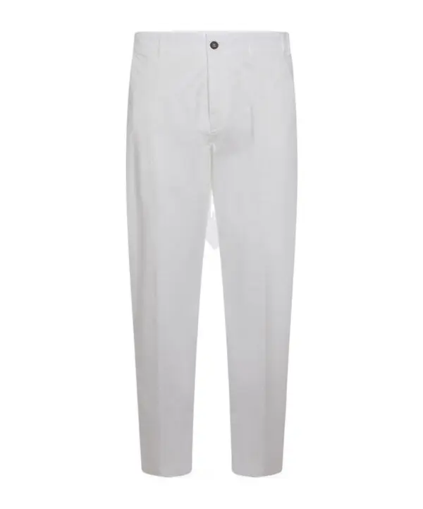 Eleventy Stretch Waistband Pants - White