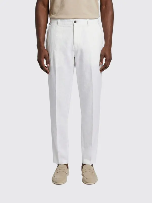 Eleventy Stretch Waistband Pants - White