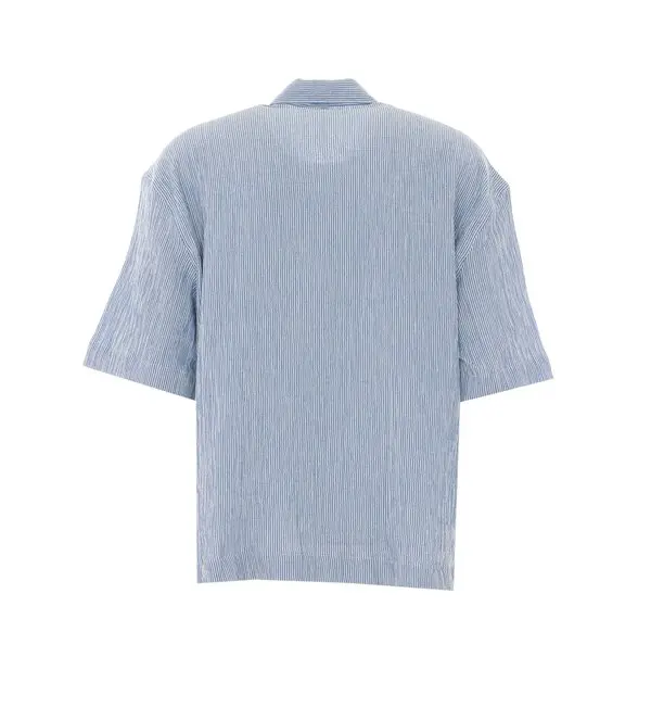 SUNFLOWER Adam Striped Short-sleeve Shirt - Gray