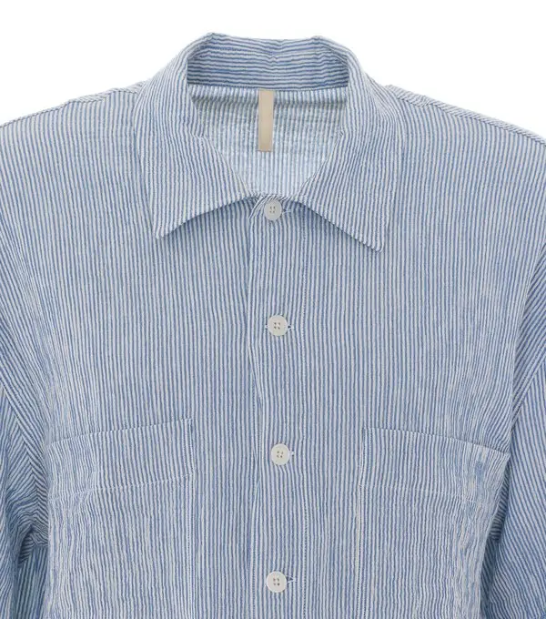SUNFLOWER Adam Striped Short-sleeve Shirt - Gray