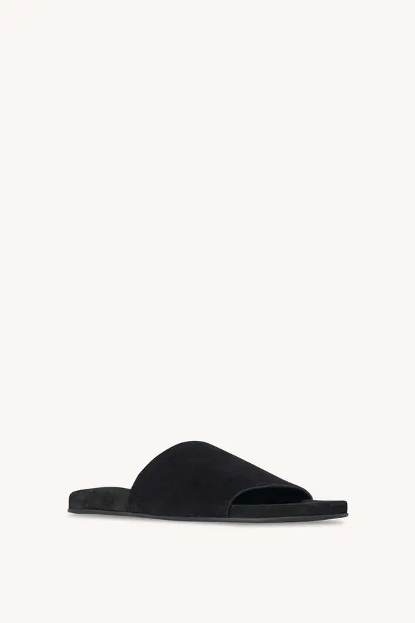 THE ROW Hugh Suede Slippers