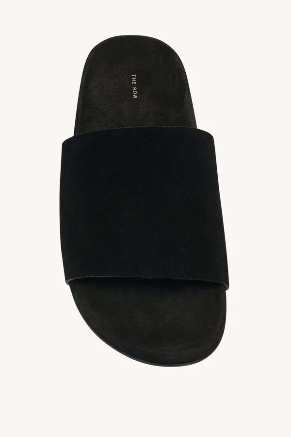 THE ROW Hugh Suede Slippers