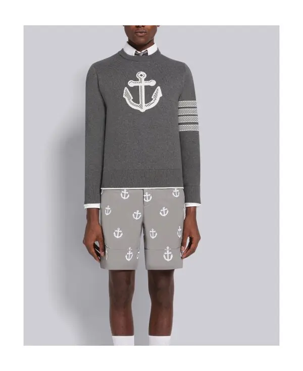 Thom Browne Anchor Jacquard Jumper