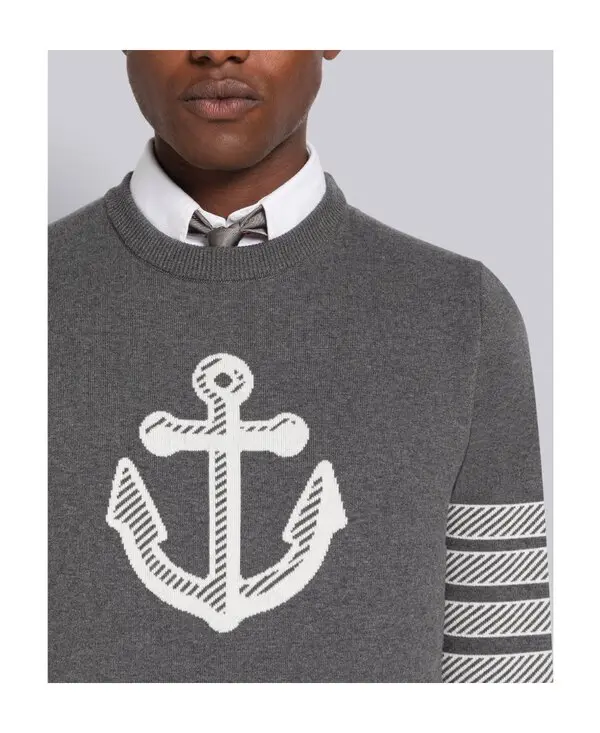 Thom Browne Anchor Jacquard Jumper