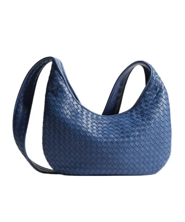 Bottega Veneta Woven Shoulder Bag - Blue